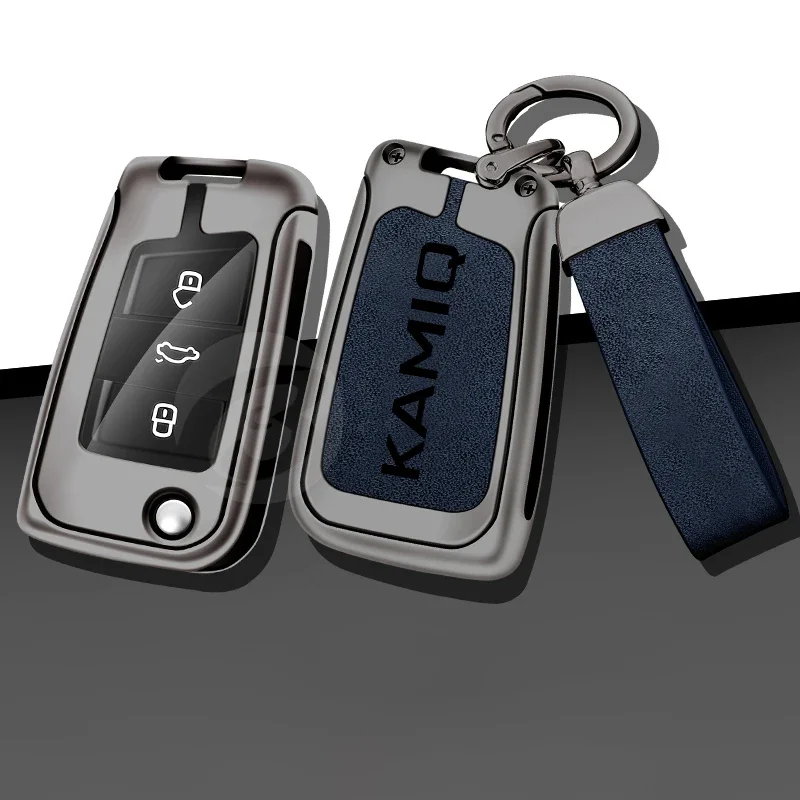 Zinc-Alloy-Car-Key-Fob-Cover-Case-for-Skoda-Kamiq-Keyless-Remote-Metal ...