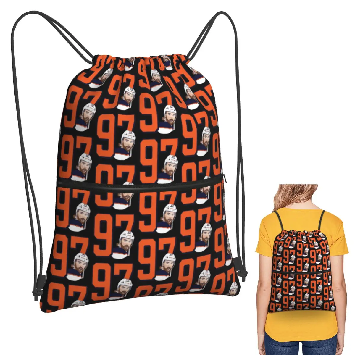 Connor McDavid 97 For Edmonton Oilers Fans Backpacks Portable ...