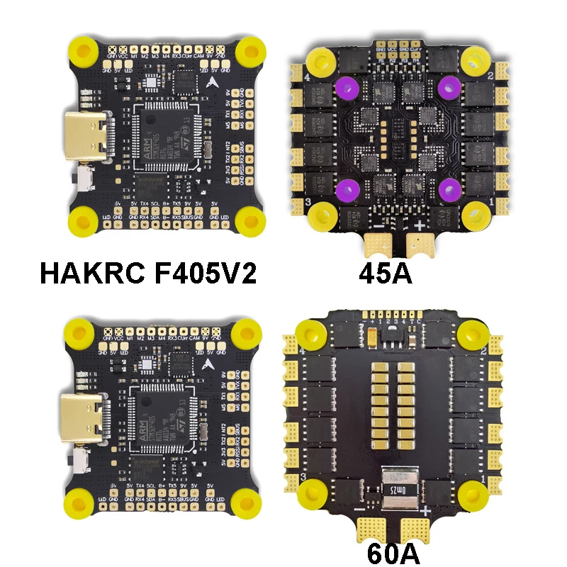 Hakrc-F4-MATEK-F405-Flytower-2-6S-45A-60A-70A-X4-ESC-Speed-Flight ...