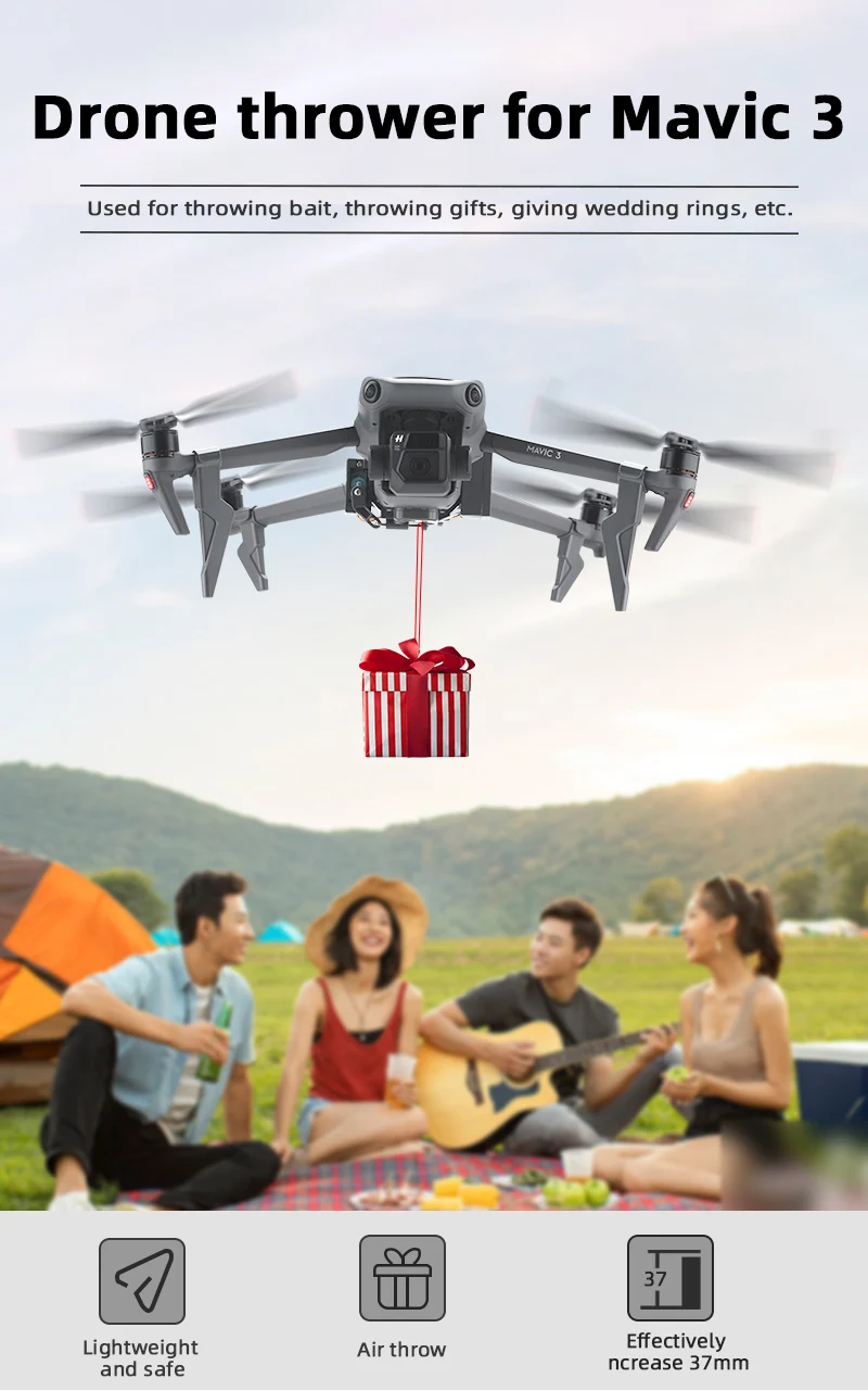 Système de Lanceur d'Airdrop pour Drone DJI Mini 3 Pro-MINI 1 2-MAVIC PRO-MAVIC 2-AIR 2-2S,Appât ...