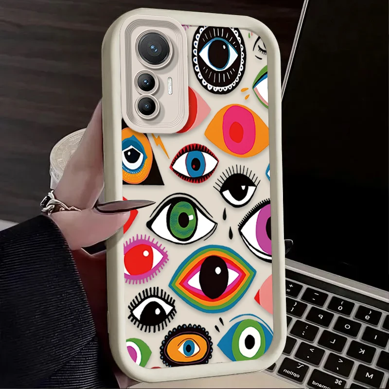 Lucky Evil Eye Matte Phone Case - Fun and Protective Design for POCO F5 ...