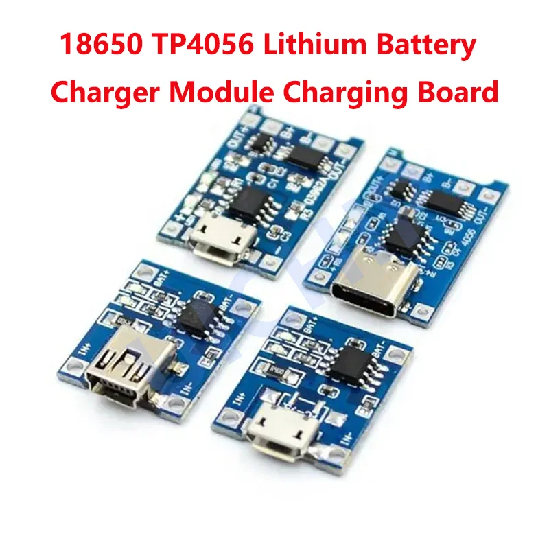 10pcs 5V 1A 18650 TP4056 Lithium Battery Charger Module Charging Board ...