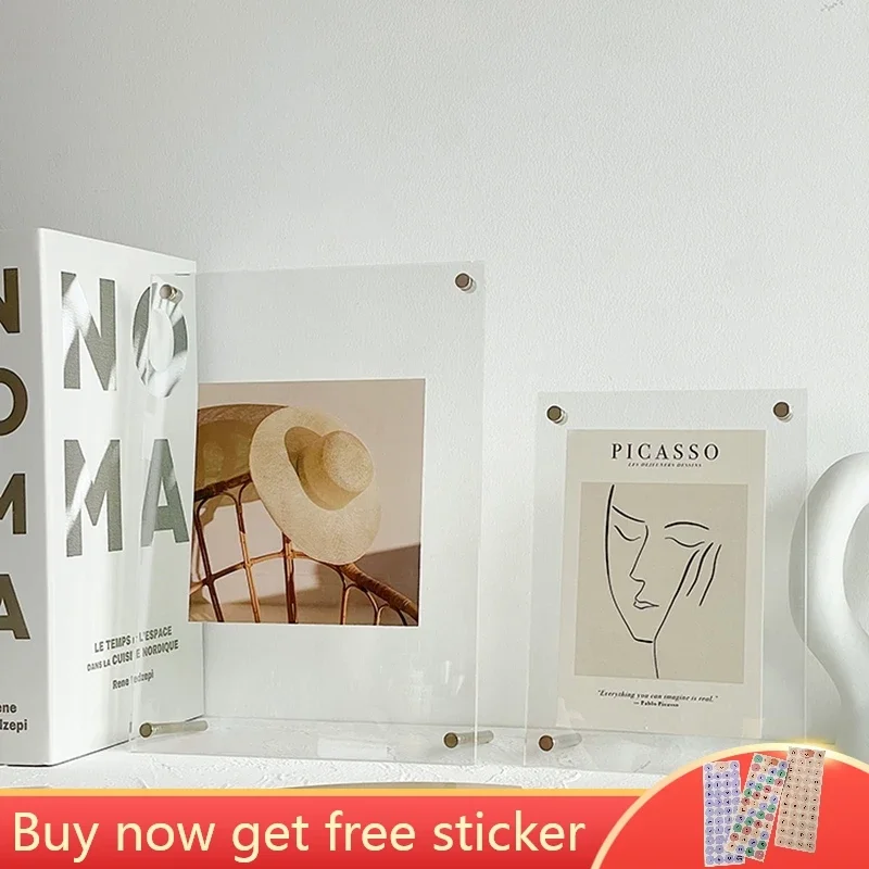 Transparent-Picture-Frame-Acrylic-Photo-Frame-Clear-Photocard-Holder ...