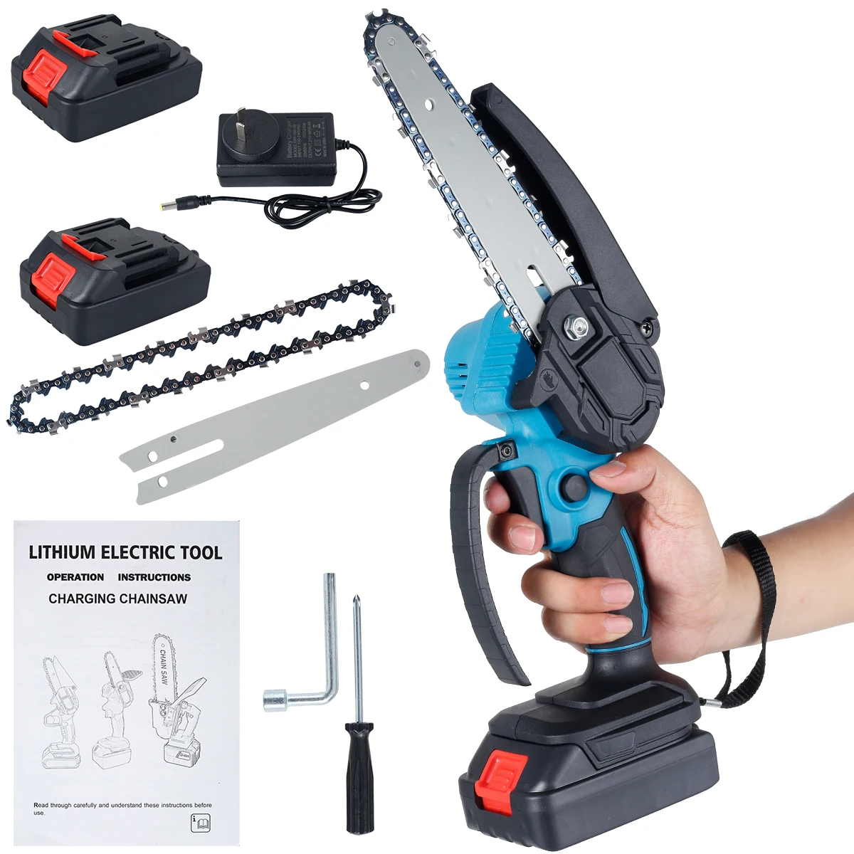 Mini-Chainsaw-Cordless-Power-Chain-Saws-21V-Battery-Powered-Portable ...