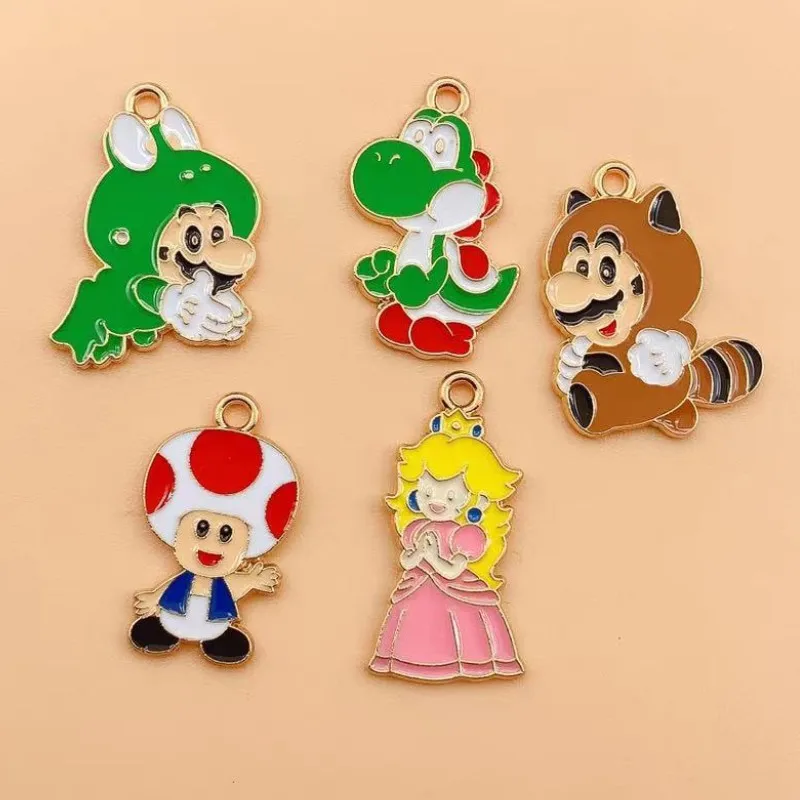 10pcs-Classic-Lovely-Cartoon-Characters-Enamel-Charms-Metal-Charms-For ...