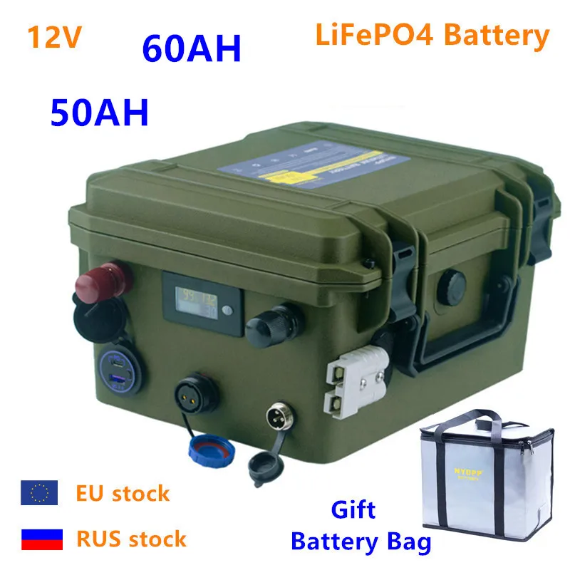12v 50ah 60ah Lifepo4 Battery Pack Lifepo4 12v 60ah Lithium Battery ...