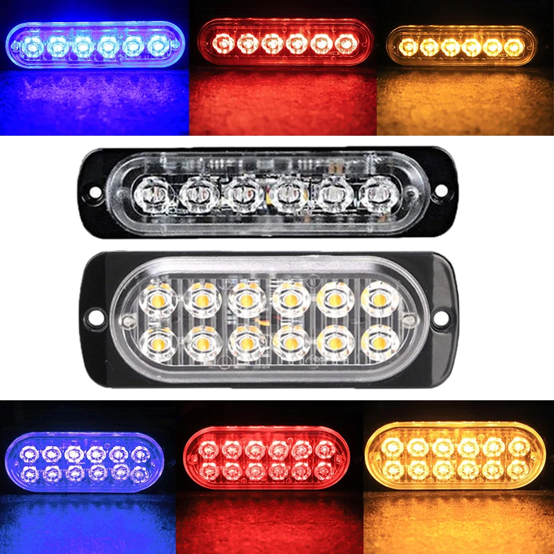 6 Led Truck Car Warning Lights Breakdown Emergency Light Police Lights ...