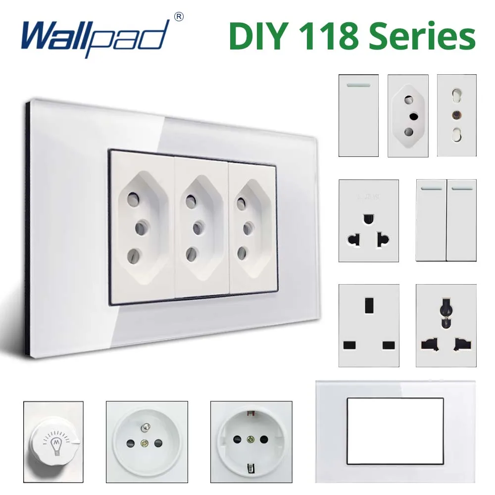 Tempered Glass Wall Light Switch | Panel Wall Switch Italian Frame ...