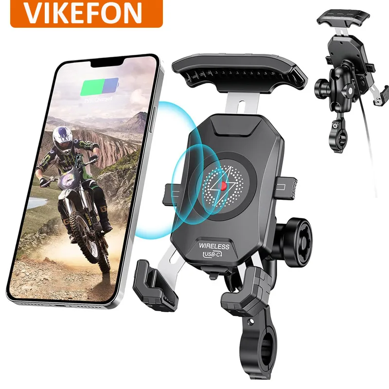 Motorcycle-Wireless-Phone-Mount-Fast-Charger-Stand-15W-USB-C-3A ...