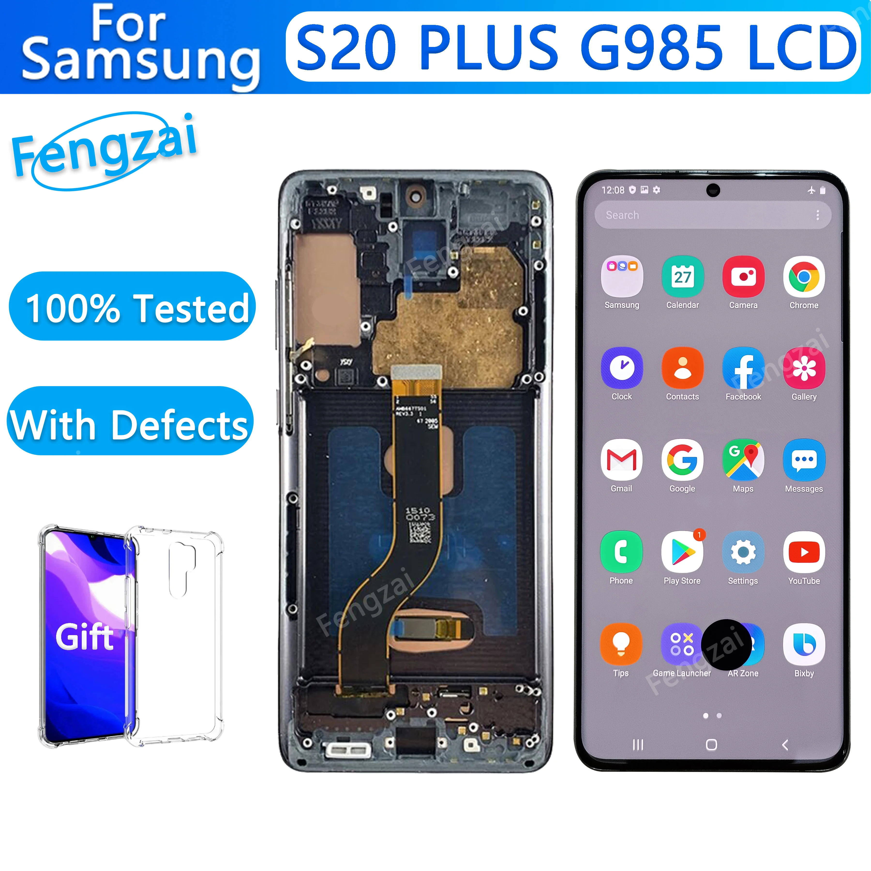 Super-AMOLED-6-7-LCD-Screen-For-Samsung-Galaxy-S20-Plus-LCD-G985-G985F ...
