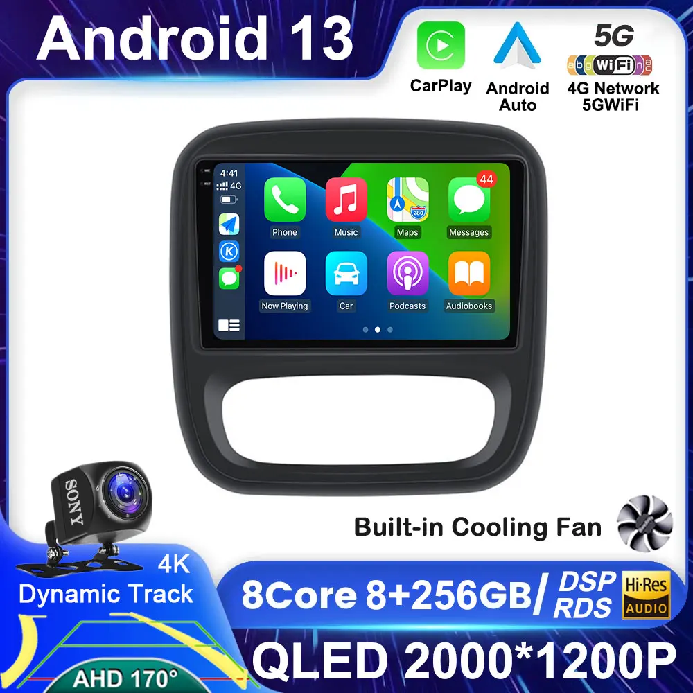 Android 12 Car Radio Video Multimedia Player For Renault Trafic 3 2014 ...