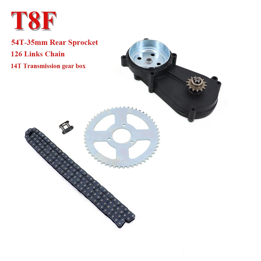 Motorcycle-T8F-54T-35mm-Rear-Chain-Sprocket-T8F-126-Link-Chains-14T ...