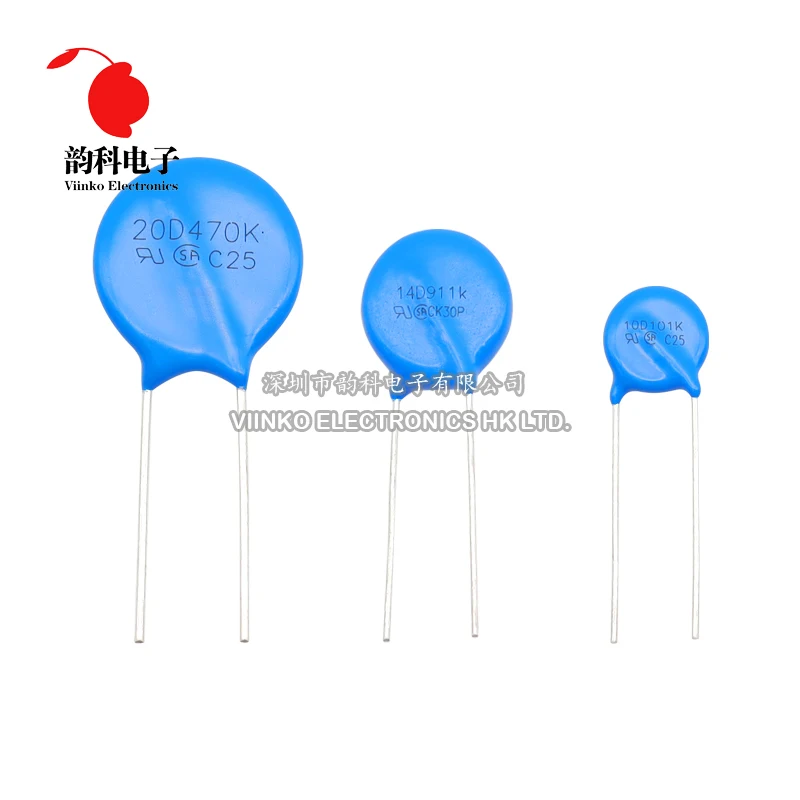 10PCS Varistor 05D 07D 10D 14D 20D 07D220K 07D391K 7D431K 7D471K ...