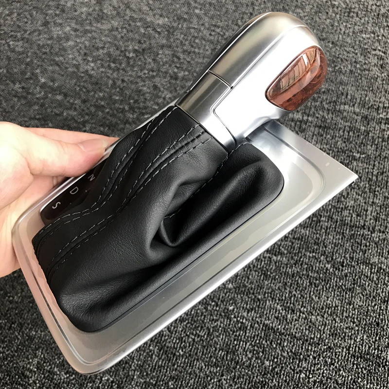 1pcs DSG 기어 헤드 기어 DSG 시프트 노브 레버 커버 VW Passat B7 CC 3AD 713 203 용 빨간색 선과 ...