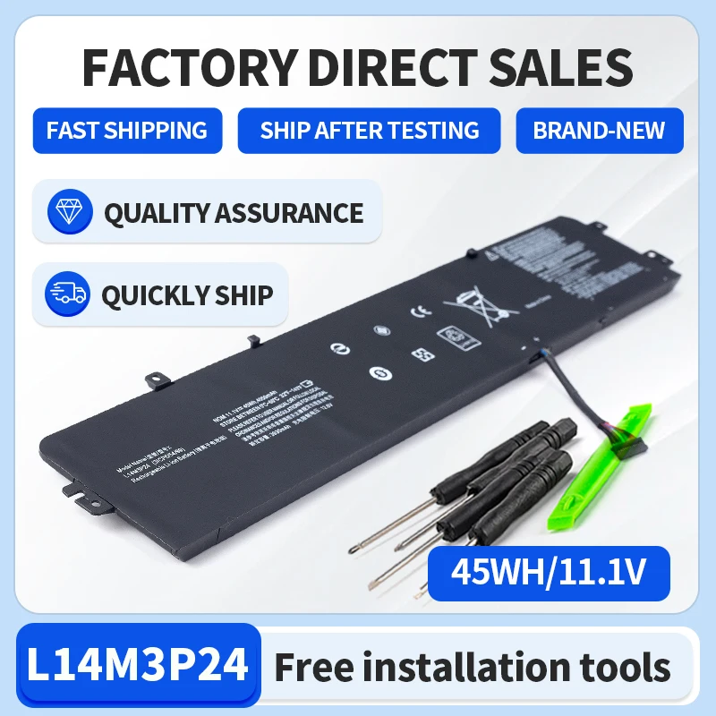 Batería para ordenador portátil SOMI L14M3P24 para Lenovo IdeaPad Y700 ...