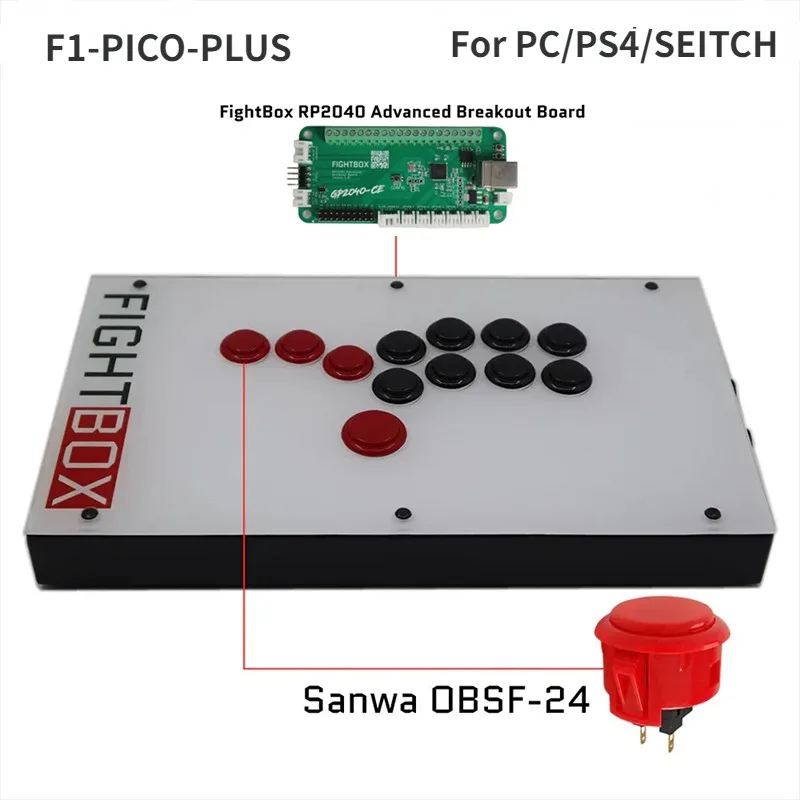 FightBox-F1-F10-Raspberry-PICO-PLUS-Rp2040-Advanced-Breakout-Board-All ...