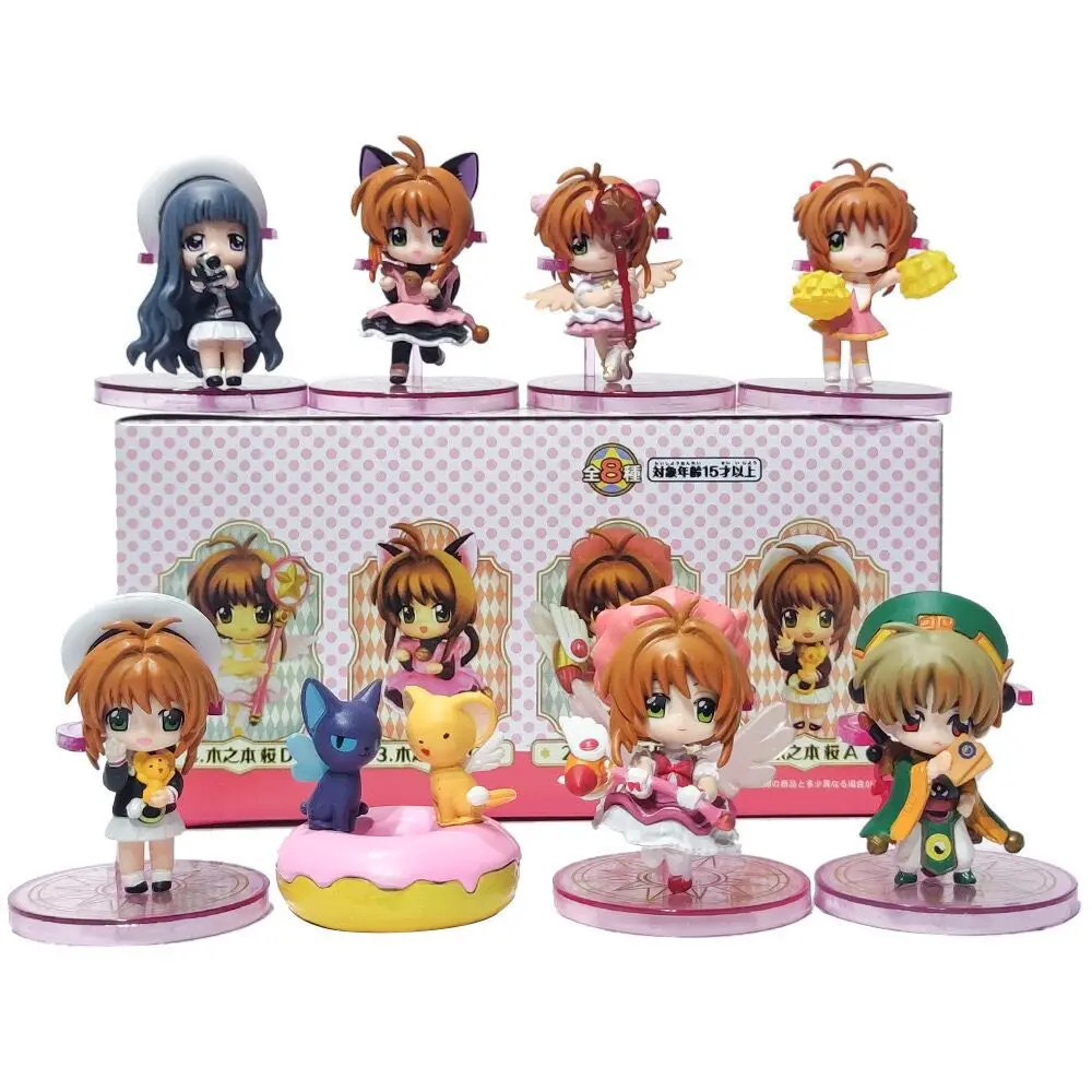 Anime-Card-Captor-Sakura-Q-Version-Brinquedos-Modelo-em-PVC-Estilo ...