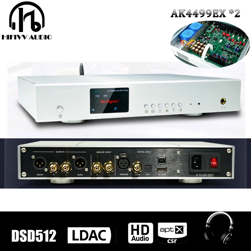Hi End Ak4499 Ak4499eq Bluetooth-compatible Audio Decoder Dac Balanced ...