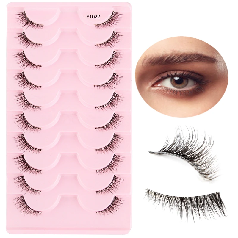 Half-Eyelashes-False-Lashes-10-5-Pairs-Cat-Eye-Eyelashes-Eyelash ...