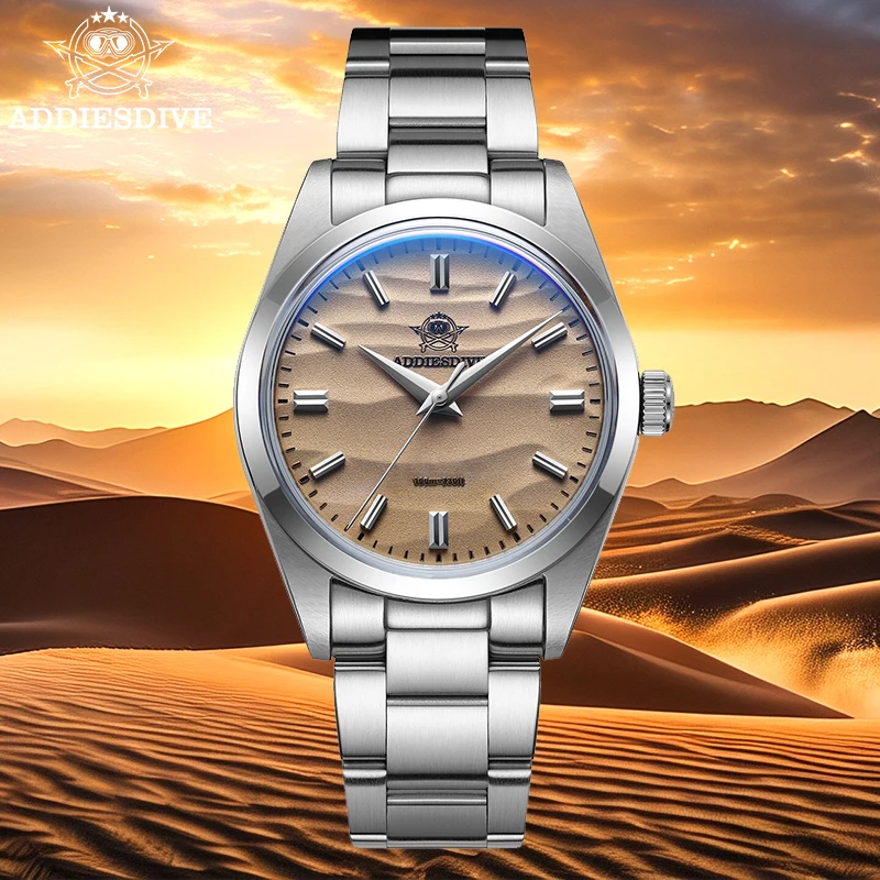 ADDIESDIVE-Men-s-Watch-Sand-Dial-36mm-Quartz-Watch-100m-Waterproof-316L ...
