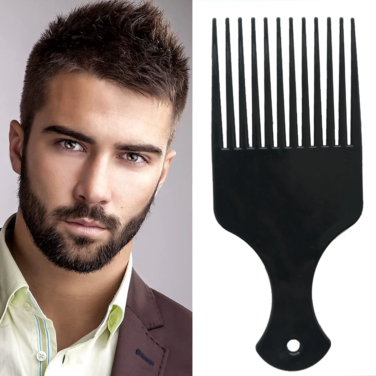 1Pc-Men-Texturizing-Comb-Plastic-Hair-Salon-Fork-Comb-Barber-Hair ...
