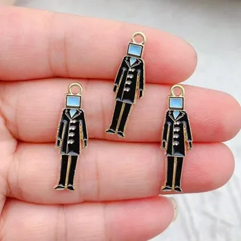 10pcs Cartoon Anime Character Enamel Skibidi Toilet Charms Earring ...