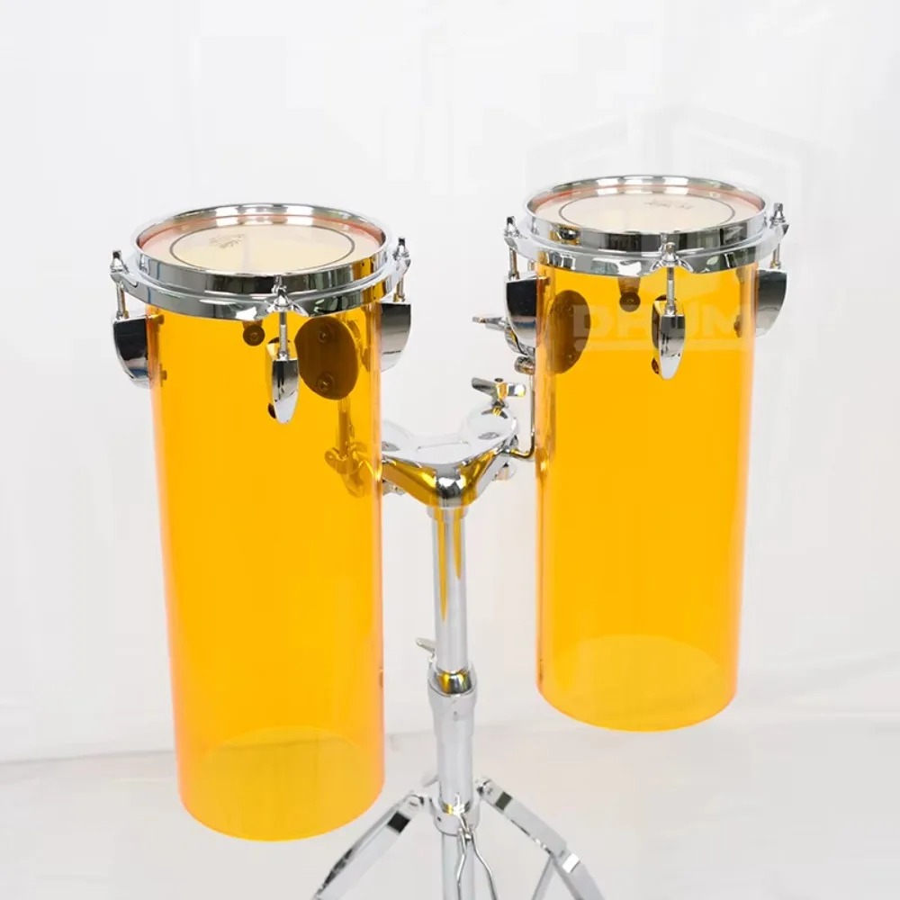 Music Percussion Acrylic Rocket Drums Amber 2-PC Octobans Set ...