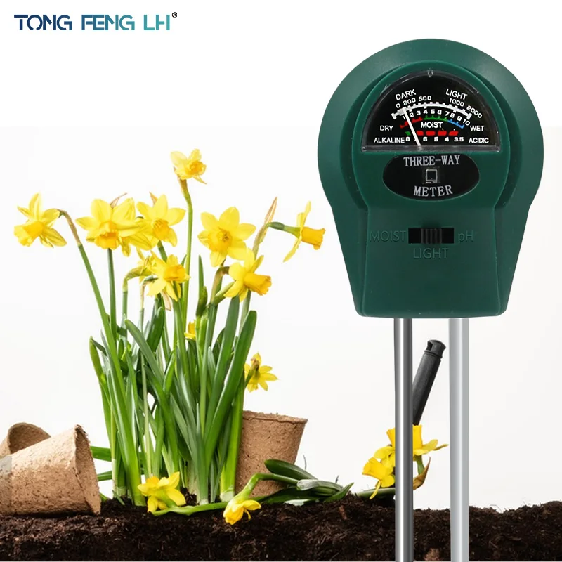 Three-in-one Soil Humidometer PH Measuring Tool Detector Soil Moisture ...
