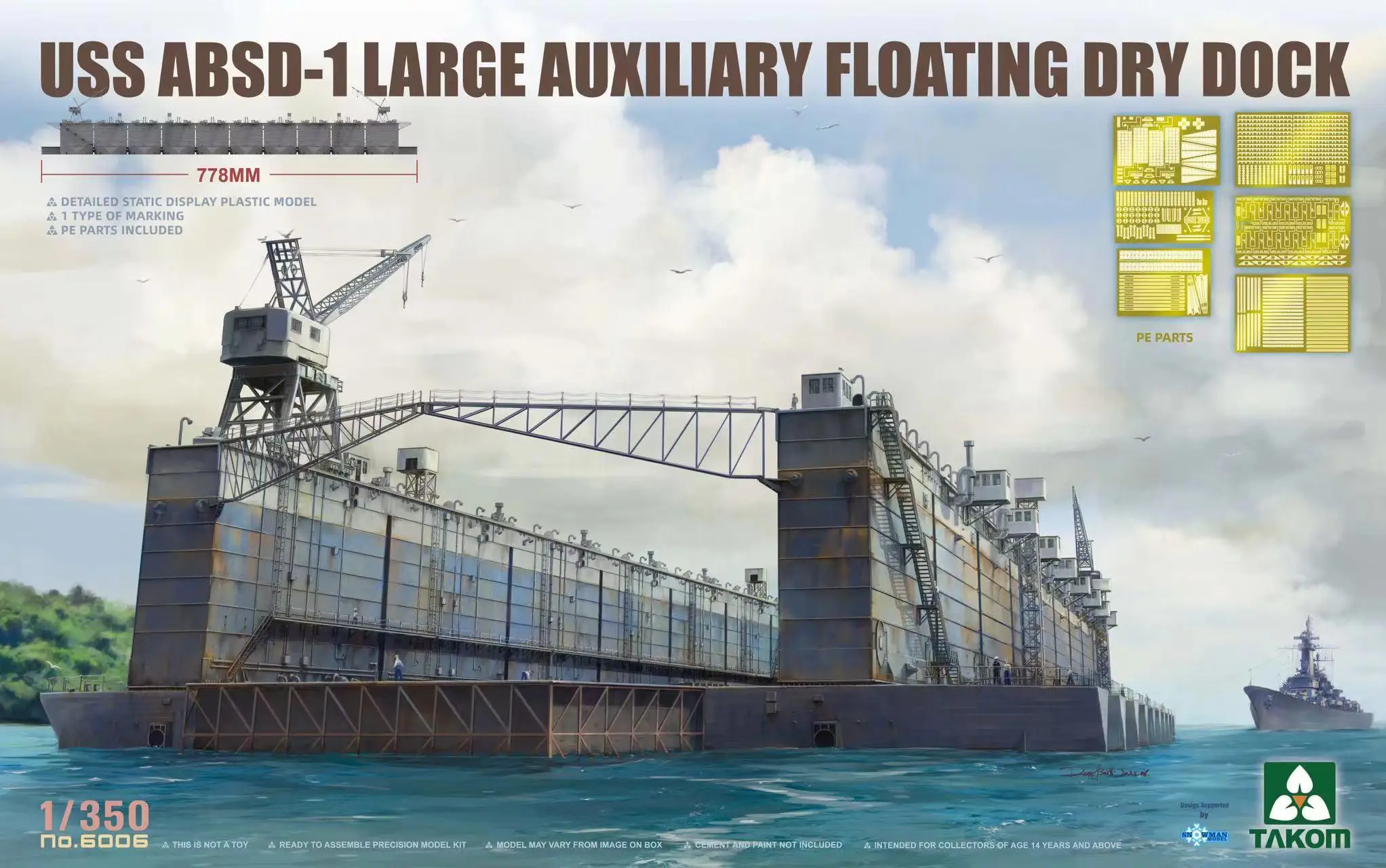 Takom 6006 1/350 USS ABSD-1 Large Auxiliary Floating Dry Dock