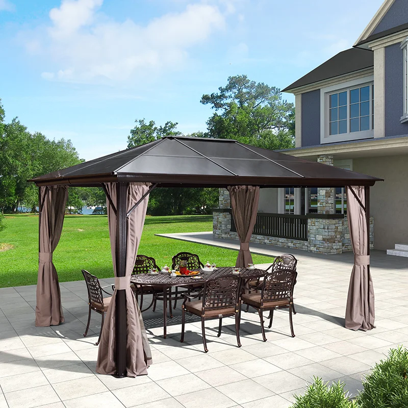 Customized aluminum alloy pavilion outdoor courtyard Roman tent garden ...
