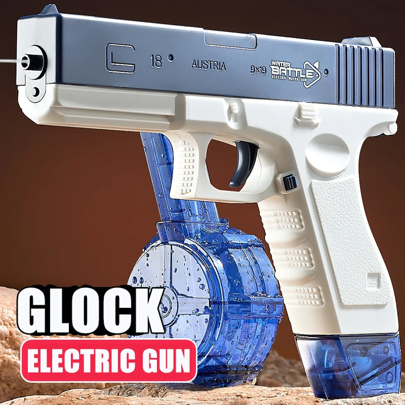Electric-Glock-Water-Gun-Toy-Portable-Water-Gun-Automatic-Water-Spray ...
