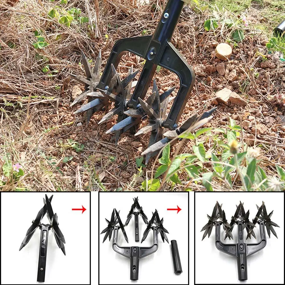 Rotary-Cultivator-Garden-Tiller-Farming-Hand-Plow-Hoe-Tools-2In1 ...