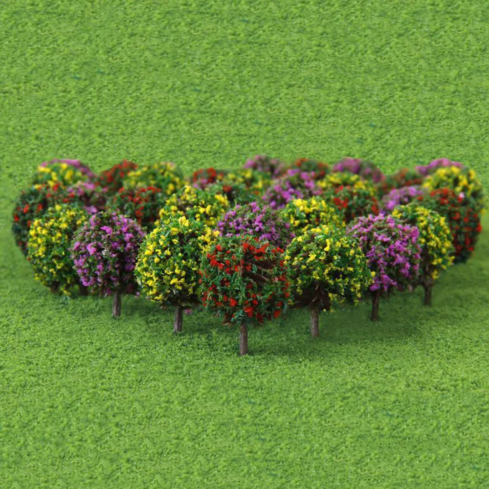 30pcs-1-100-Scale-Mini-Flower-Tree-Fairy-Garden-Miniatures-Micro ...