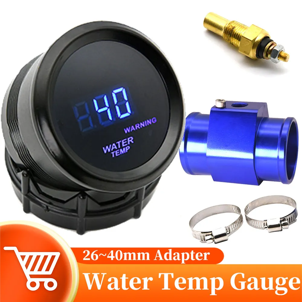 HD-52mm-Water-Temperature-Gauge-1-8NPT-Sensor-Water-Temp-Joint-Pipe ...