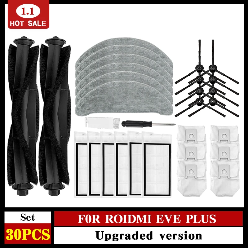 For ROIDMI EVE PLUS HEPA filter Accessories robot vacuum cleaner mop ...