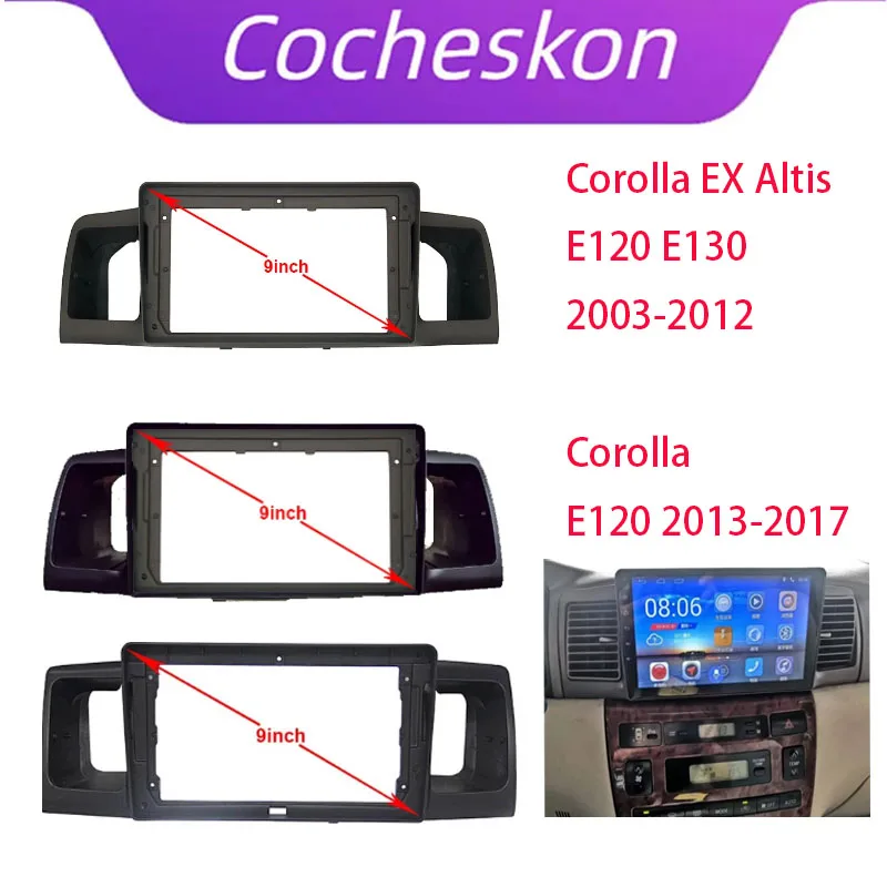 9-Inch-Car-Frame-Fascia-Adapter-Canbus-Box-Decoder-For-Toyota-Corolla ...