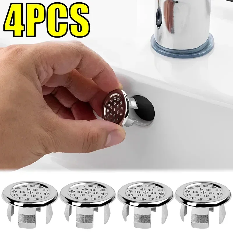 4PCS-Plastic-Bathroom-Kitchen-Basin-Sink-Overflow-Cover-Ring-Insert ...