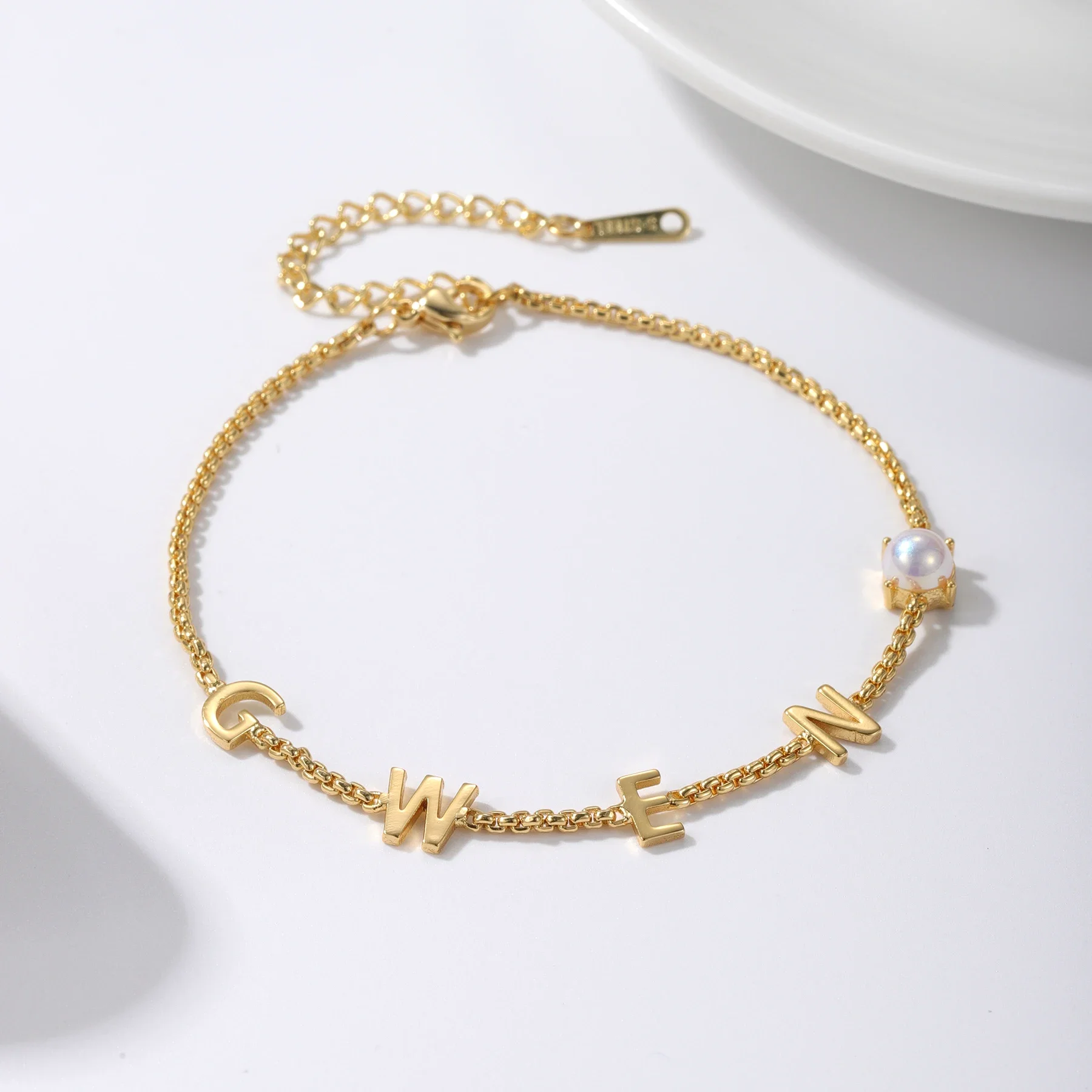 388134-Personalized-Initial-Letters-Bracelet-Custom-Name-Bracelet-Pearl ...