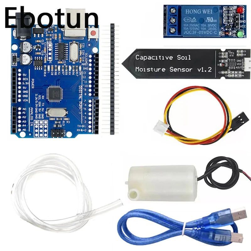 Automatic-Irrigation-DIY-Kit-Watering-System-Capacitive-Soil-Moisture ...