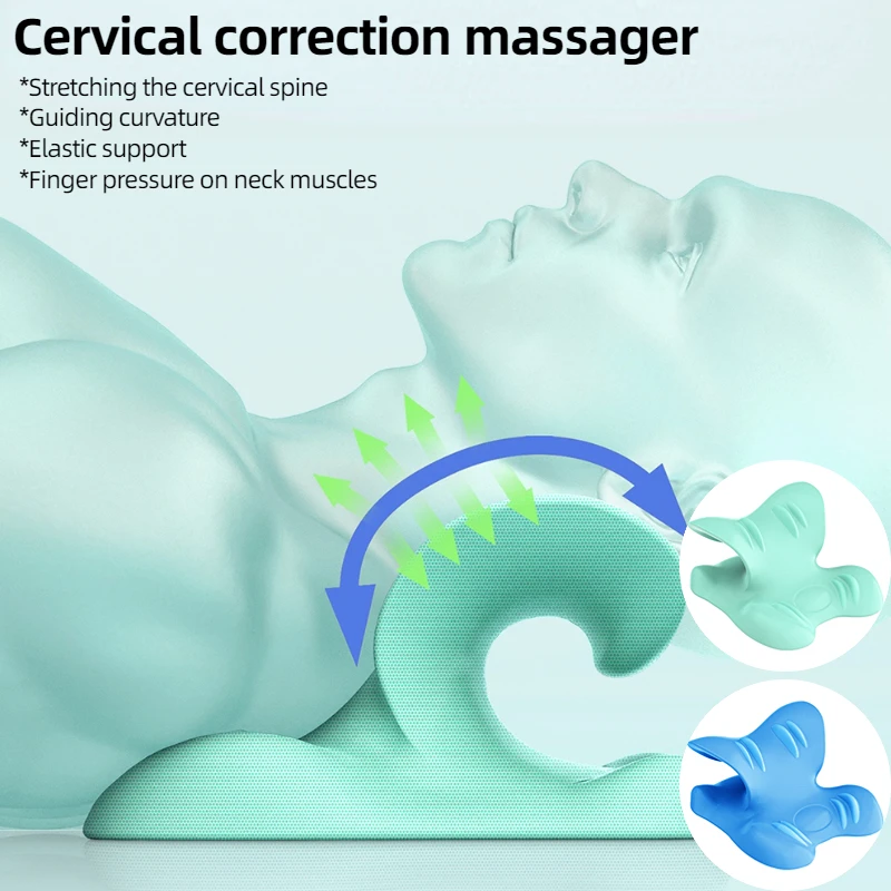 Cervical-Spine-Stretch-Relaxer-Neck-Shoulder-Massage-Pillow-Muscle ...