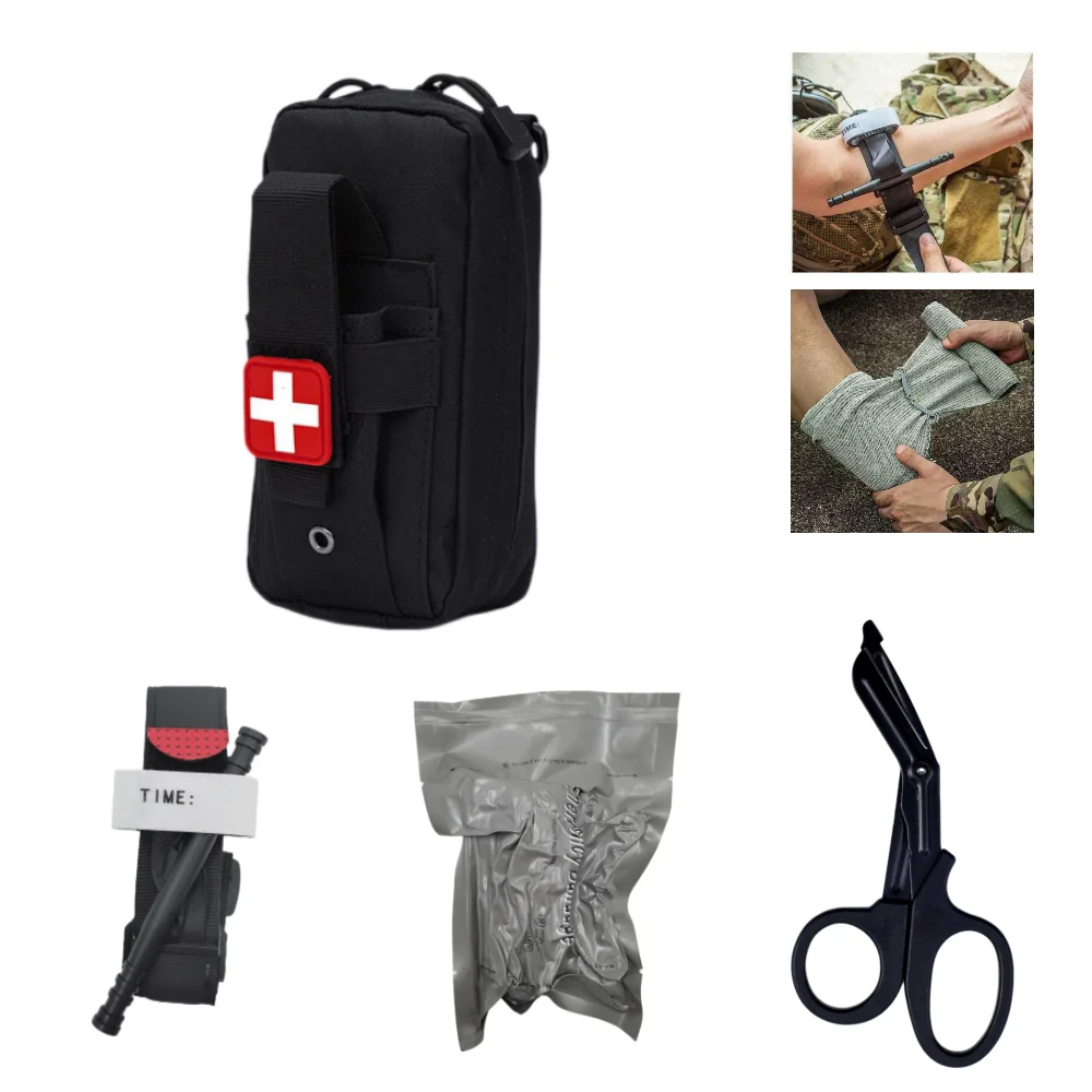 Tactical Molle Medical EDC Pouch Camping Survival Equipment First Aid Kit