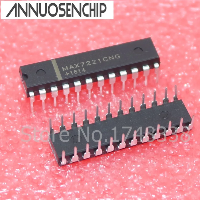 5PCS-MAX7221CNG-MAX7221ENG-MAX7221-DRVR-DSPLY-LED-8DIG-24-DIP-NEW-GOOD ...