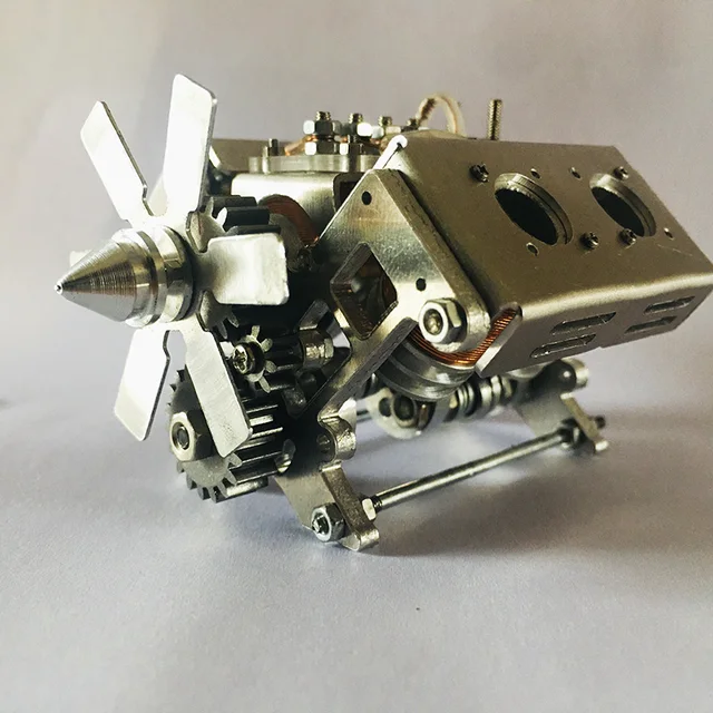 V4 Engine Power Engine Model, Strong Magnetic Piston DC Motor, All ...