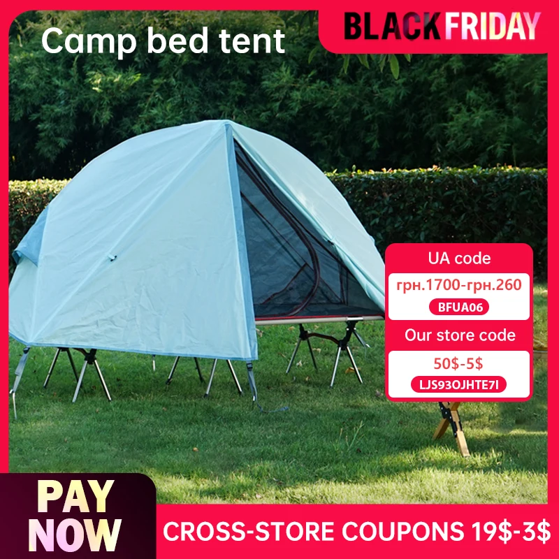 Outdoor-camping-folding-off-the-ground-bed-tent-portable-beach-chair ...