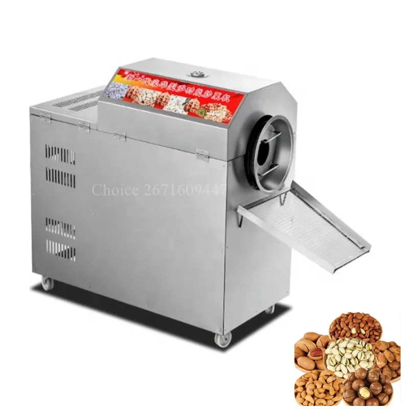Gas-High-Capacity-Peanut-Sesame-Soybean-Coffee-Roster-Roasting-Machine ...