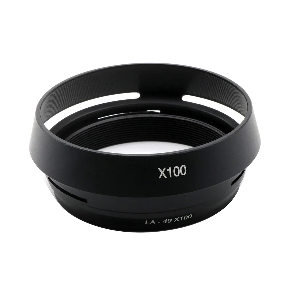 For-FUJIFILM-X100-X100S-X100T-X100F-Metal-Lens-Hood-with-49mm-Adapter ...