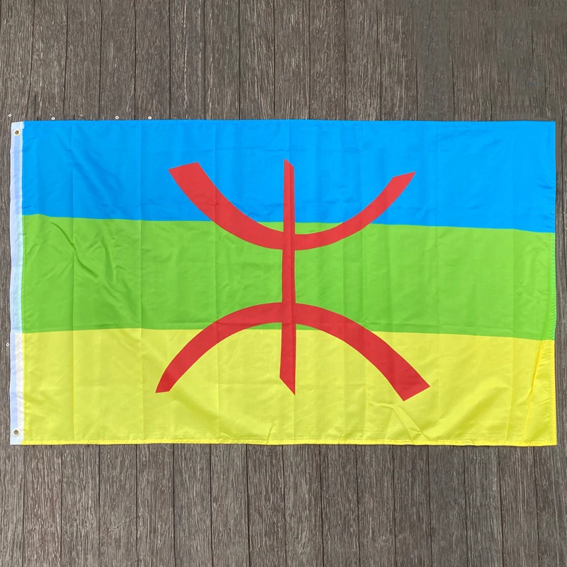 Xvggdg-Vlag-3x5ft-Berber-Vlag-Noord-Afrika-Vlag-Polyester-Banner-Flying ...