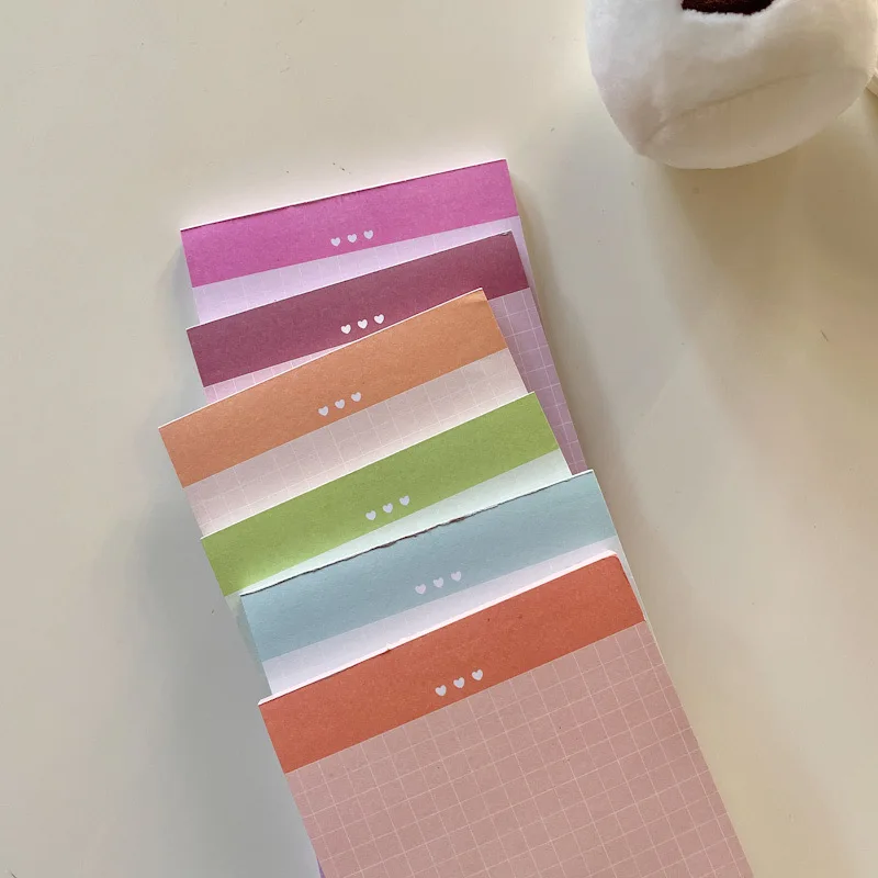 50-Sheets-B5-Half-Cute-Love-Grid-Memo-Pad-Diary-DIY-Decorative-Sticky ...