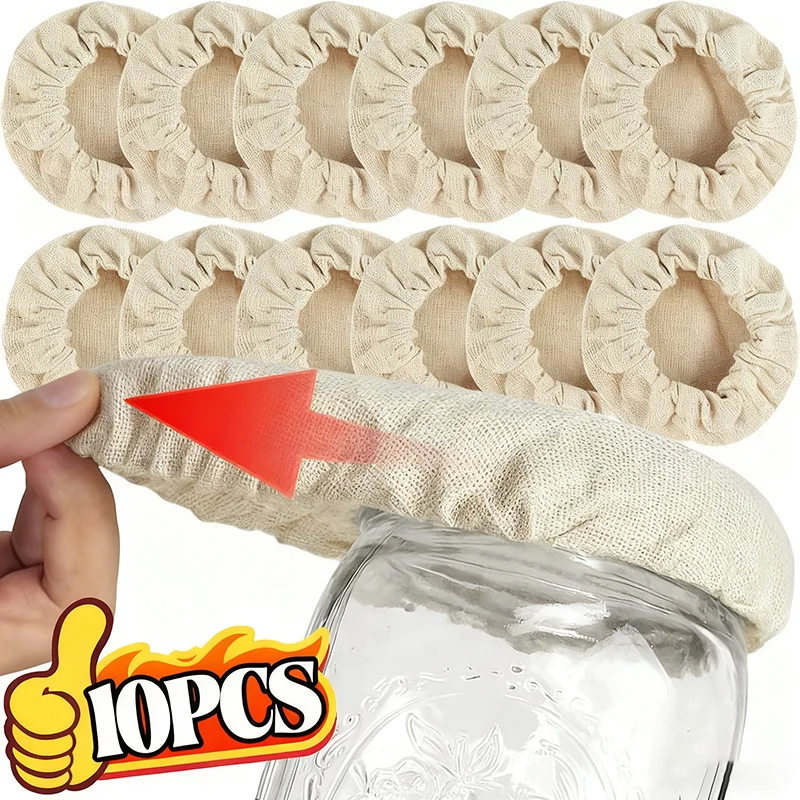 Elastic Cloth Jar Covers Reusable Bread Fermentation Cover Bread ...