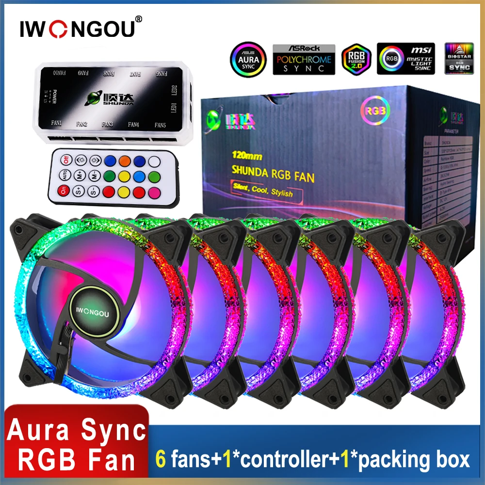 Fans-120mm-RGB-Cooling-Cooler-Adjust-Speed-LED-Computer-Case-Fan-ARGB ...